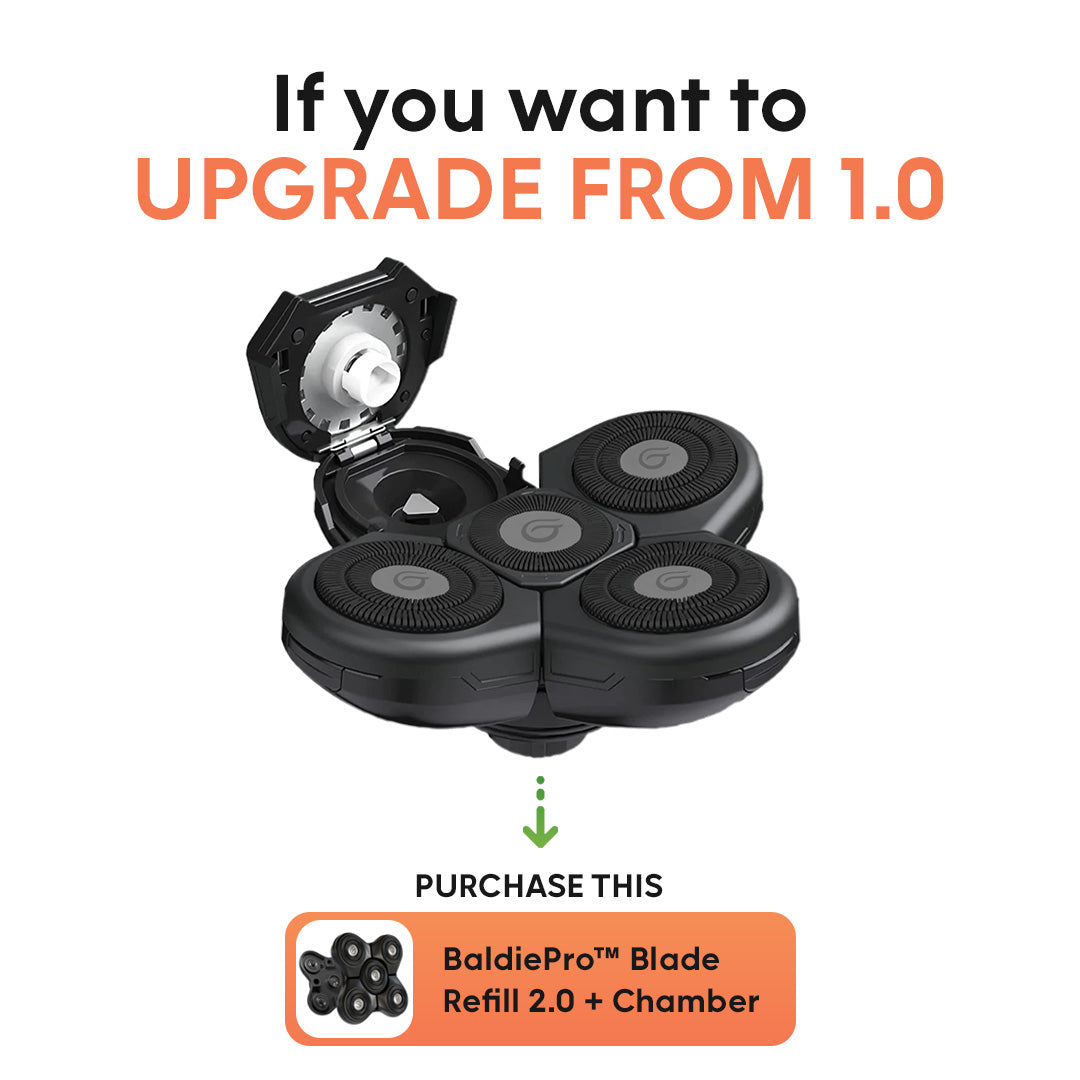 BaldiePro™ Head Shaver Blade Refill + Chamber (Version 2.0) - Groomie™